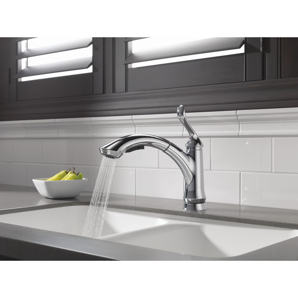 Delta 4353-AR-DST Linden Single Handle Kitchen Faucet W