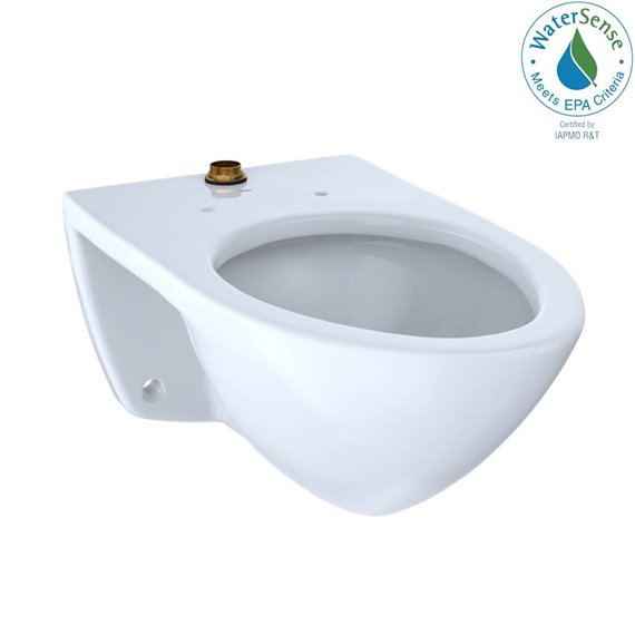 TOTO CT708U#01 Commercial Wall Mount El Bowl Top Spud Cotton