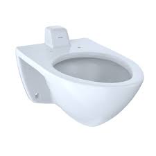 TOTO CT708UV#01 Commercial Wall Mount El Bowl Back Spud Cotton