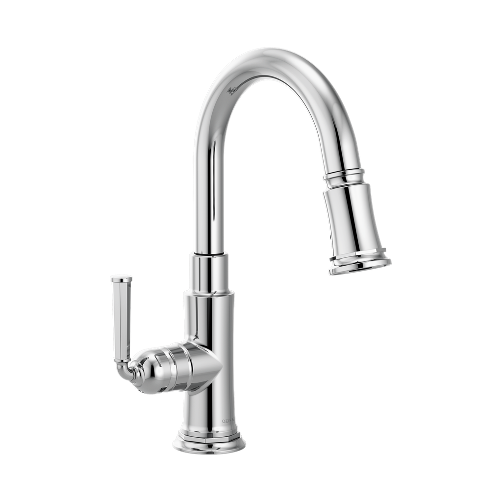 Brizo 63974LF-PC Rook Single Handle Pull-Down Prep Kitchen Faucet
