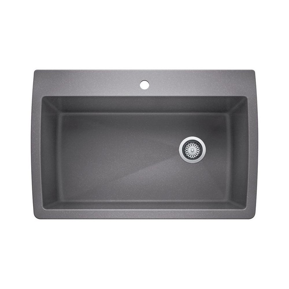 Blanco Diamond Super Single Metallic Gray